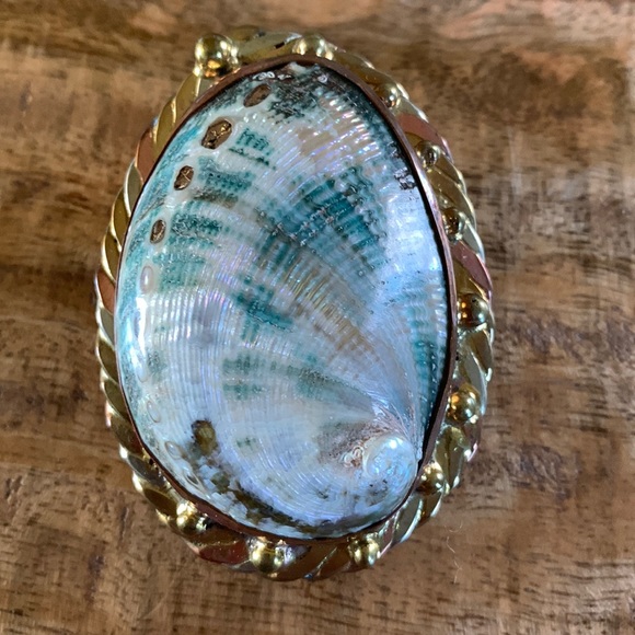 Claudia Carreon | Jewelry | Claudia Carreon Gold Silver Bronze Abalone ...